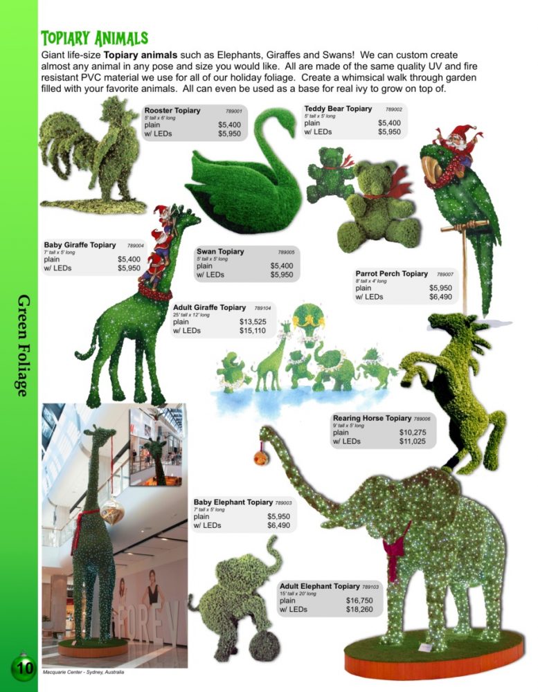 Topiary Animals | Animal Topiary Shapes | Barrango, MFG