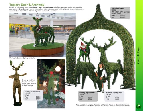 Topiary Deer & Archways | Custom Topiary Items | Barrango, MFG