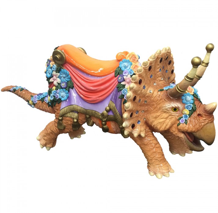 BARRANGO DINOSAUR CAROUSEL ANIMAL - TRICERATOPS | Barrango, MFG