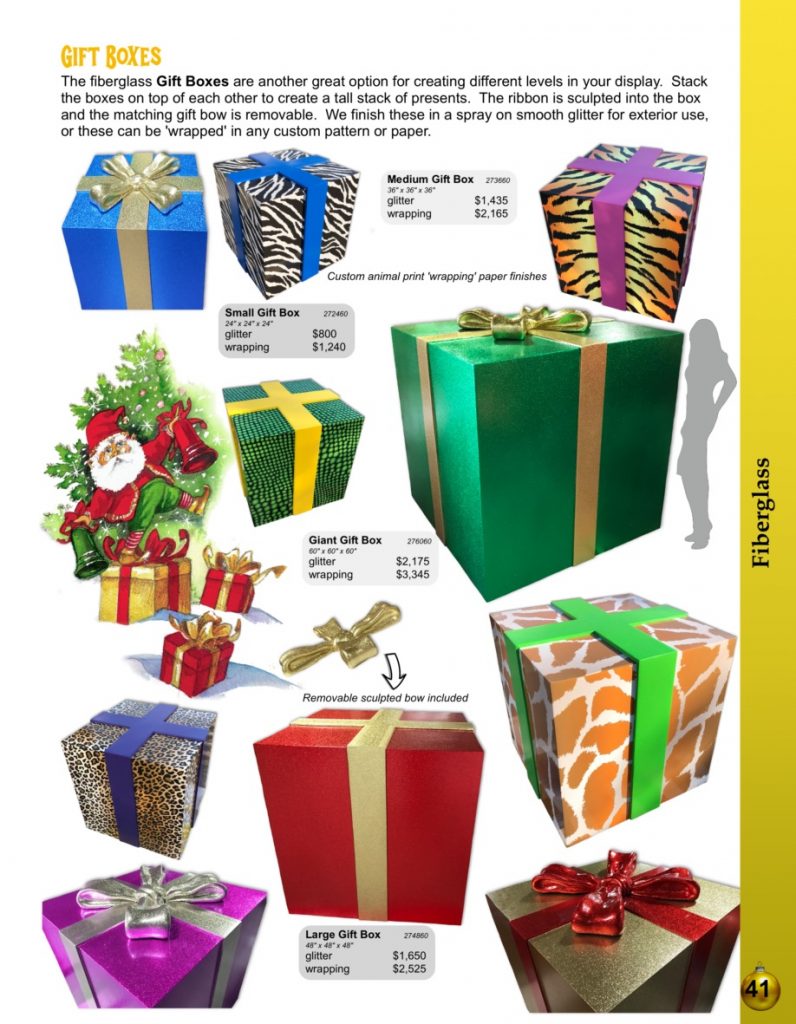 Giant Gift Boxes | Fiberglass Presents | Barrango, MFG
