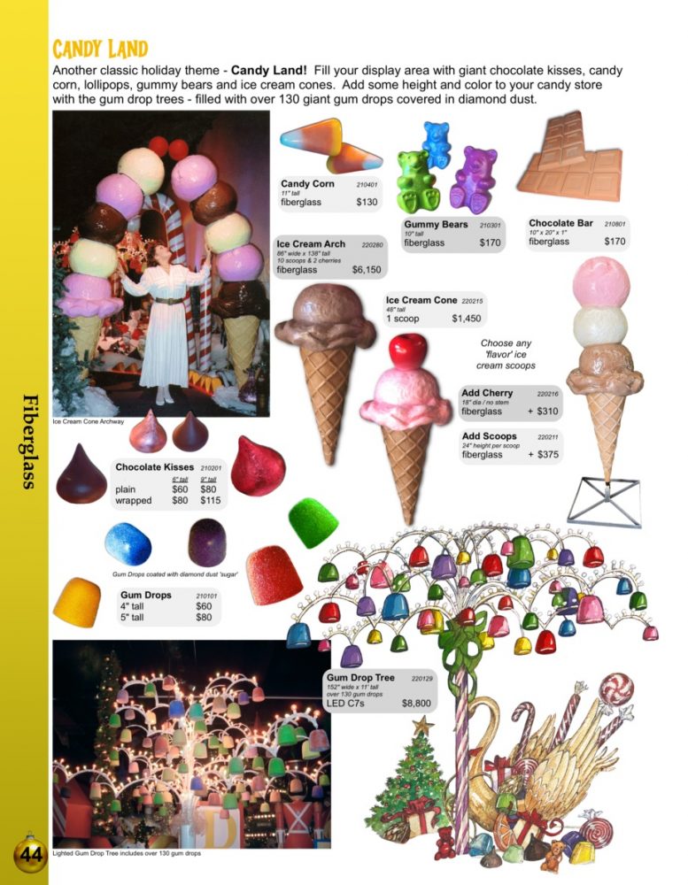 Candy Land Items | Fiberglass Candy Props | Barrango, MFG