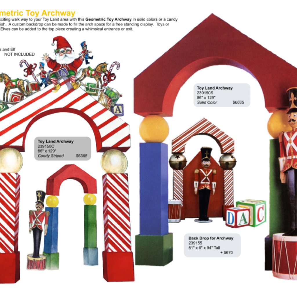 Toy Land Archways | Barrango, MFG | Fiberglass Walk Through Archways
