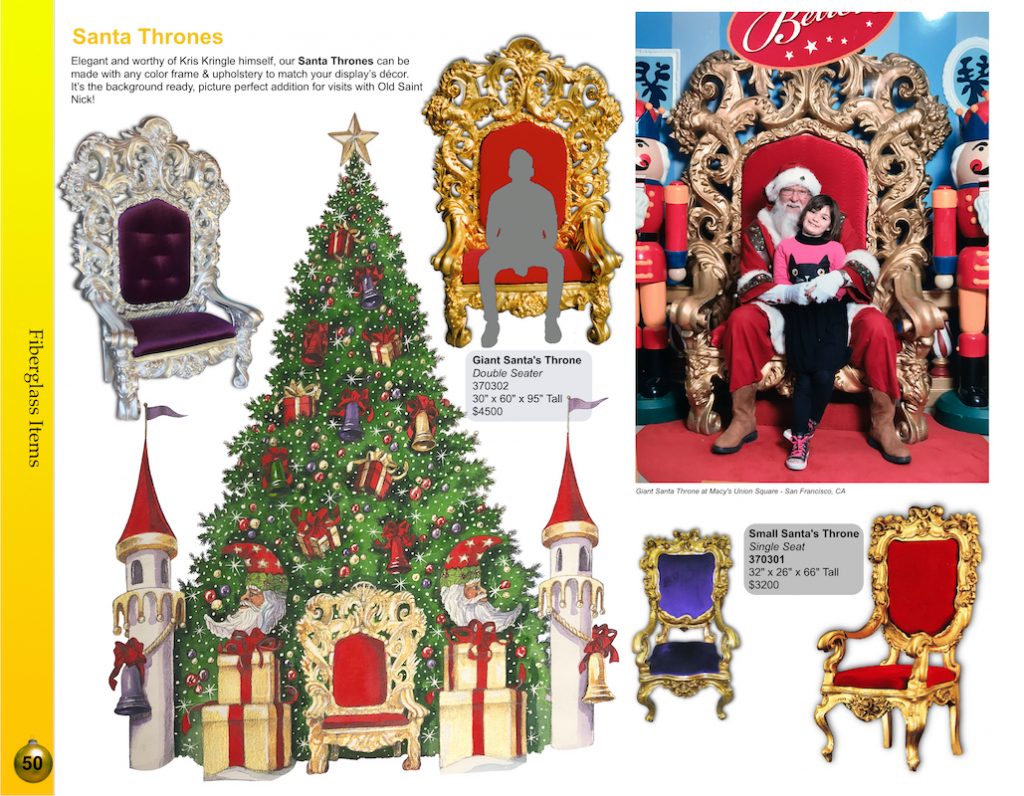 Santa Thrones | Barrango, MFG | Santa Claus Chair for mall