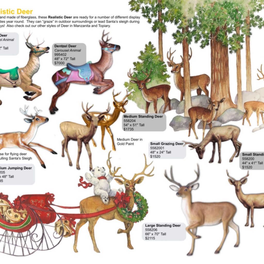 Carousel Deer | Fiberglass Carousel Reproductions | Barrango, MFG